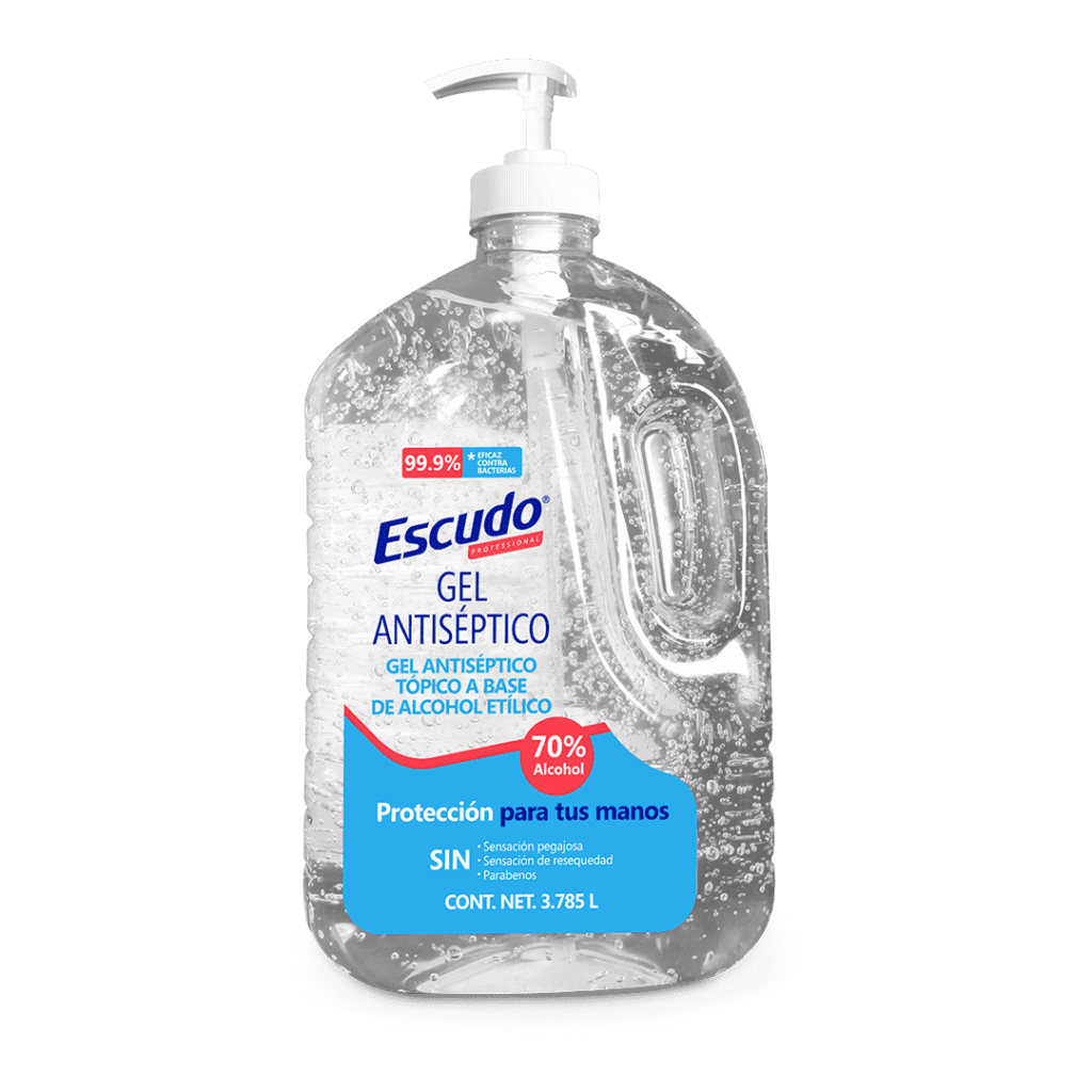 Gel Antiséptico Escudo® Galón (3.785 L). – Legna